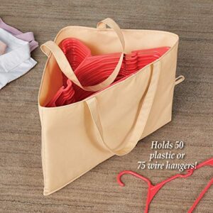 Collections Etc Hanger Storage Bag with Handles for Space Saving and Easier Storage in Closets