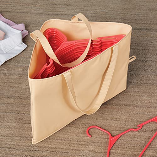 Collections Etc Hanger Storage Bag with Handles for Space Saving and Easier Storage in Closets