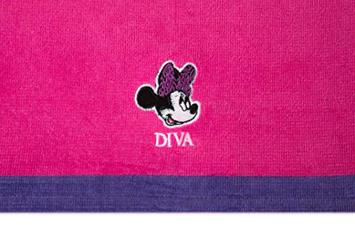 Disney's Minni Mouse Diva Super Absorbent and Soft Fingertip Towel 100% Cotton 11"x18" Pack of 4