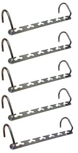 metal cascading space saving closet hangers - 360 swivel action - maximize closet space & organize -10pc set