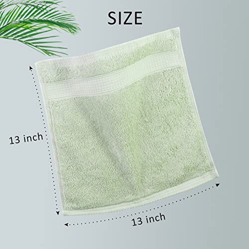 Wash Clothes for Bathroom - Cotton Face Towels Washcloths Bulk for Men or Women, 12 Pack Ultra Soft Bath Towels Set, Absorbent Hotel-Spa-Kitchen Multi-Purpose Face Cloth, Bath Wash Rags