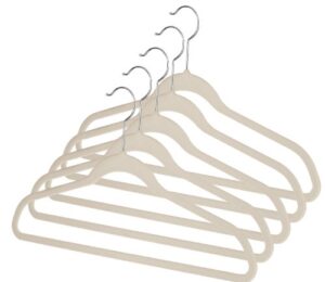 whitmor flocked suit hangers, s/5