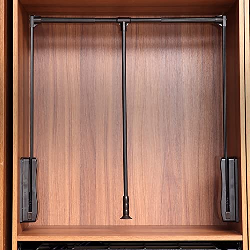 DONGYUE Pull Down The Closet Rod, Softly Close Rail, Lift Storage System, Hanger Rod for Hanging Clothes, Space-saving Coat Rack, Adjustable Width (size: 500-630mm) ( Size : 830-1150cm )