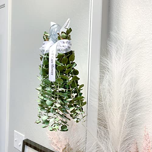 Self Care Shower Eucalyptus Fresh USA [Hanger Included] 10" Mini Bunch Live & Natural for Shower in Bathroom Leaves Greenery Stems Lavender Shower Plant, Fragrance, Decor