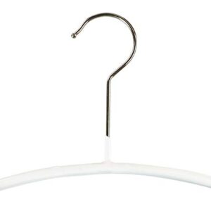 Mawa by Reston Lloyd Euro Narrow Clothing Hangers, Set of 10,White