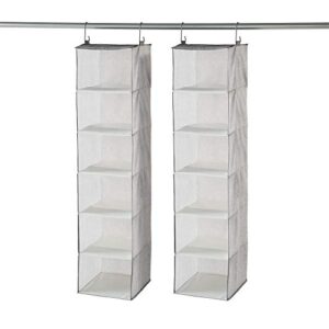 neatfreak! set of 2 hanging 6 shelf closet organizer