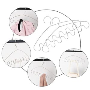 Non Slip Pants Hangers 3 Pack and Wave Grooves Hangers 2 Pack for Closet Multiple Layers Multifunctional Uses Rack Organizer for Bras Suspenders Vests Ties Swimwear Organizer