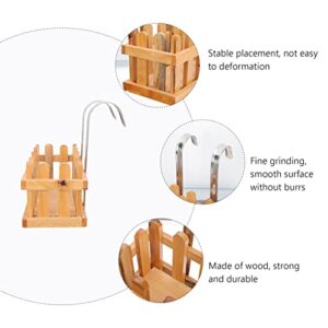 Over The Side Bathtub Caddy: Wood Tub Basket Bathroom Storage Hanging Tray Bath Caddy for Soap Cosmetics Books Phone Tablet