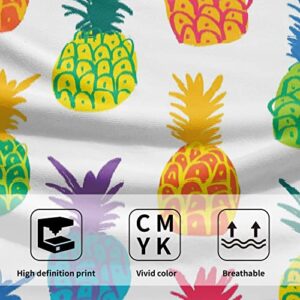 Giwawa Pineapple Fruit Soft Highly Absorbent Hand Towel 2 Pack,Tropic Summer Fruit Towels Multipurpose Bathroom Bath Kitchen 14.4 x 28.3 Inch Fingertip Towel,for Kitchen,Beach,Gym,Swim