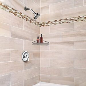 Design House 588921-SS 9.5 inch Modern Wall Mounted Stainless Steel Corner Shower Basket