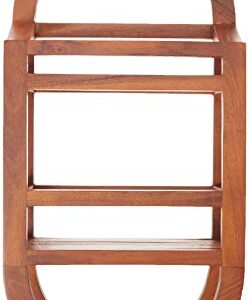 Bare Decor BARE-AX4508 Teak Shower Caddie Storage Organizer, 24"