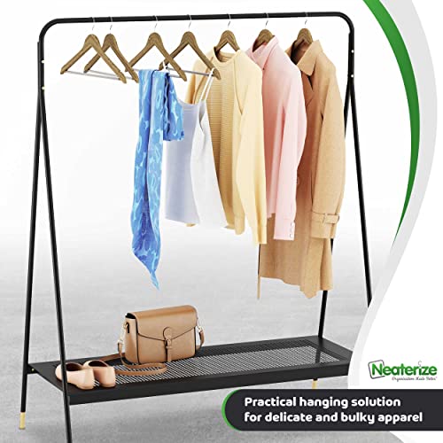 Wooden Hangers for Clothes - Heavy Duty Non-Slip Pants Bar & 360 Swivel Hook |Ganchos De Ropa | Great for Suits, Coats, Clothing [20-Pack - Vintage]