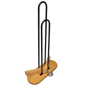 nahanco 101n-wd deluxe wood hanger stackers, natural, pack of 1