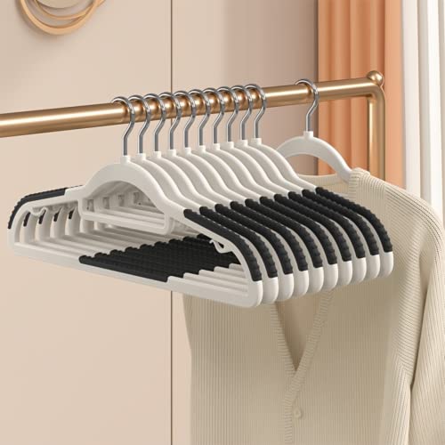 20pcs Clothes Hanger for Household Use, No Mark, Shoulder Corner Protection, Clothes Drying Rack, Wardrobe Storage Hanger, Thickened Clothes Hanger (Orange)