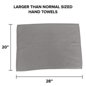 Wove Extra Soft Hand Towel for Sensitive Skin, Grey