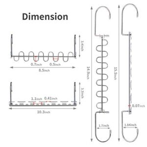 Closet Hangers Organizer, Space Saving Magic Hangers for Closet Clothes Space Saver Metal Hangers (12 Pack)