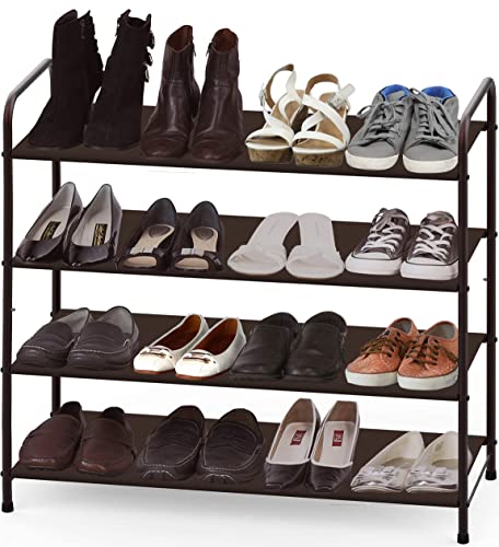 Simple Houseware Shoe Rack Storage Organizer Set - 2 Shoe Racks