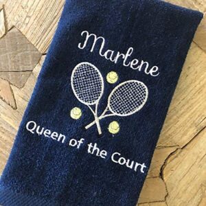 Custom Tennis Towel 11 x 18 inch Fingertip Size