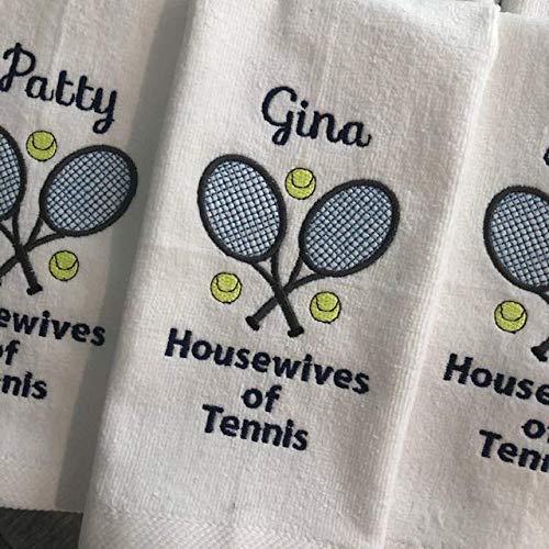 Custom Tennis Towel 11 x 18 inch Fingertip Size