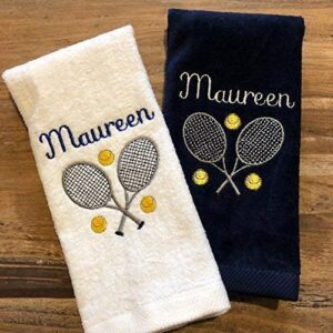 Custom Tennis Towel 11 x 18 inch Fingertip Size