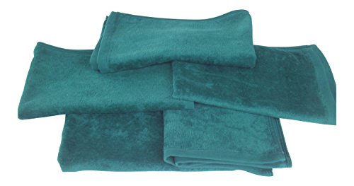 Show Car Guys 5-Pack Hunter Green Terry-Velour Fingertip Towels Made of 100% Cotton.- 11" by 18"