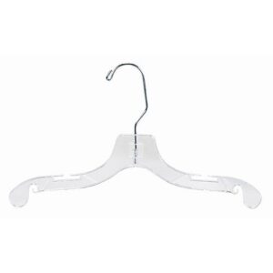 only hangers children's clear plastic dress hanger - 12" (100)