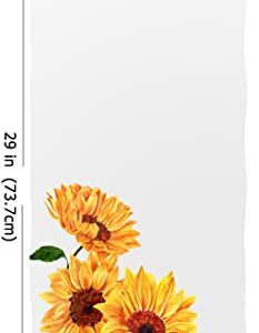 SLHETS Bright Sunflower Hand Towels 13.6 X 29' Yellow Flowers Bath Towel Soft Kitchen Dish Towels for Household Daily Use | Home Decoration | Carry-On Hotel Gym Spa