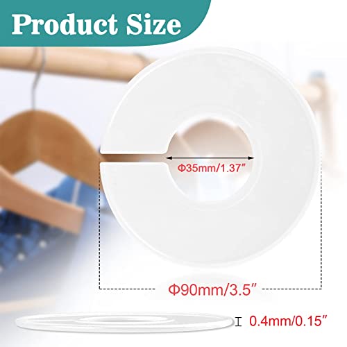 30pcs Closet Dividers Baby Clothes Organizers - Girl Boy Closet Organizers Clothes Dividers Closet Labels Closet Separators Garment Organizer Boutique Clothing Rack Dividers Hanger Dividers Hanger Markers Closet Size Dividers White