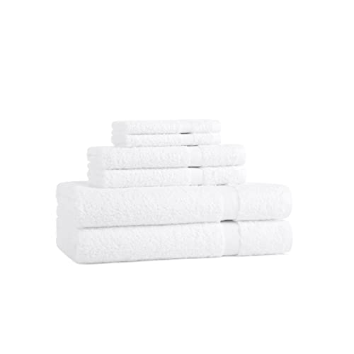 Arkwright Admiral Spa Wash Cloths Bulk - (Pack of 12) Lightweight Absorbent Bathroom Washcloths, Quick Dry Linen, Perfect for Home, Resort, Spa, and Shower, 12 x 12 in, White