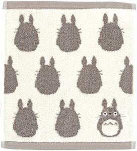 marushin silhouette towel series - my neighbor totoro grey totoro wash towel - official studio ghibli merchandise