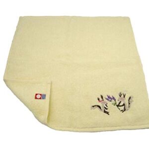 Imabari Towel Ezo-risu Monogatari Towel Handkerchief Hand Towel 10.6" x 10.0" - Made in Japan (3 Color Set)