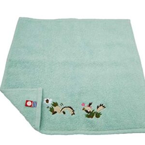 Imabari Towel Ezo-risu Monogatari Towel Handkerchief Hand Towel 10.6" x 10.0" - Made in Japan (3 Color Set)