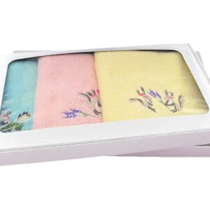 Imabari Towel Ezo-risu Monogatari Towel Handkerchief Hand Towel 10.6" x 10.0" - Made in Japan (3 Color Set)