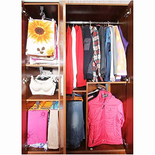 Retractable Clothes Rail 30-80cm, Steel Retractable Wardrobe Rod For Pants Clothes Storage, Wardrobe Adjustable Hanger Rod Saves Space, Load 25kg (Size : 700mm/27.56inch)