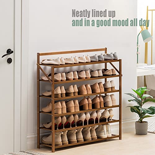 xrxebv Multi Tier Foldable Shoe Rack,Installation-Free Shoe Rack,Shoe Organizer Multifunctional Storage Free Standing Shoe Shelf for Closet,Entryway,Balcony,Room,Door,Hallway,Balcony