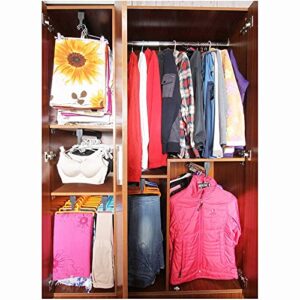 Pull Out Wardrobe Rod Adjustable 30-60cm Wardrobe Rail Hanger, Household Pants Bar Aluminum Clothes Rail Slide Rail, Bearing 25kg (Size : 500mm/19.7inch)