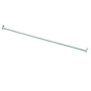 design house 205831 adjustable closet rod, 48"-72", white, inch inch