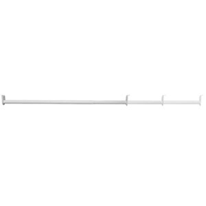 Design House 205831 Adjustable Closet Rod, 48"-72", White, inch inch