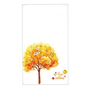 hand towel watercolor autumn tree fall face washcloths fingertip bath towels 27.5 x 15.7 inch microfiber quick dry soft absorbent luxury kitchen dish cloth bathroom beach gym hotel salon spa sport