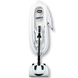 central vacuum - vacaddy - white hose storage hanger