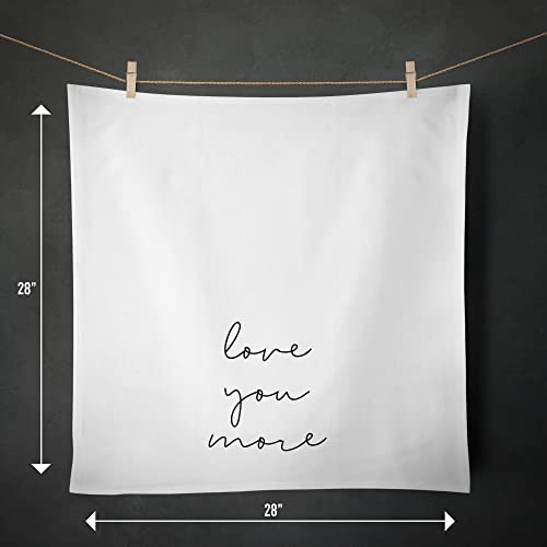 RubiaRojo Love You More - White Kitchen Hand Towel