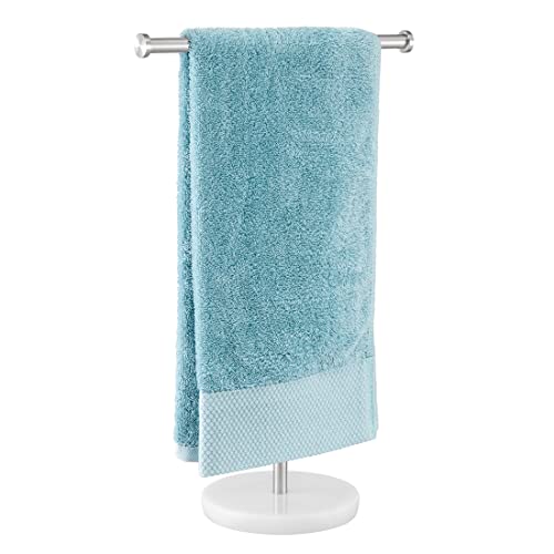 KES Hand Towel Stand Marble Base, Countertop Towel Stand 16.5" Height, T-Shape Hand Towel Rack Stand for Bathroom, Towel Holder Weighted Base SUS304 Stainless Steel Brushed Finish, BTH205S14B-2