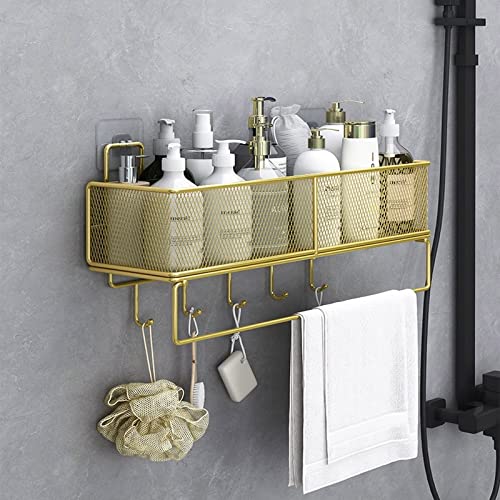 Shower Caddy Shelf Organizer, Bathroom Rack, Bathroom Toilet Wall Hanging Bath Toilet Towel Rack Storage Artifact, Bathroom Shower Organizer Rustproof Stainless Steel, Shower Caddy (??-????????)