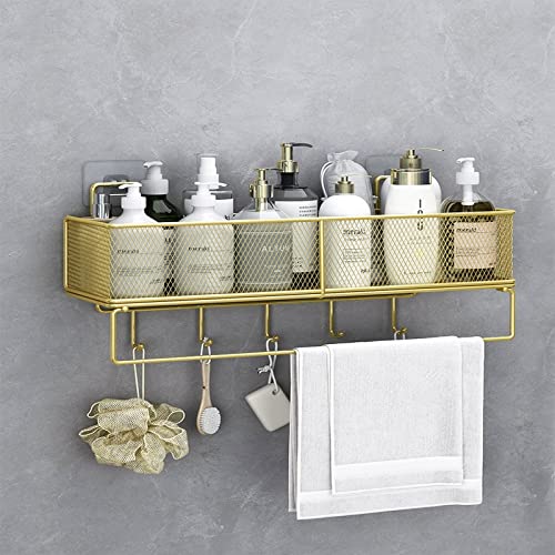 Shower Caddy Shelf Organizer, Bathroom Rack, Bathroom Toilet Wall Hanging Bath Toilet Towel Rack Storage Artifact, Bathroom Shower Organizer Rustproof Stainless Steel, Shower Caddy (??-????????)