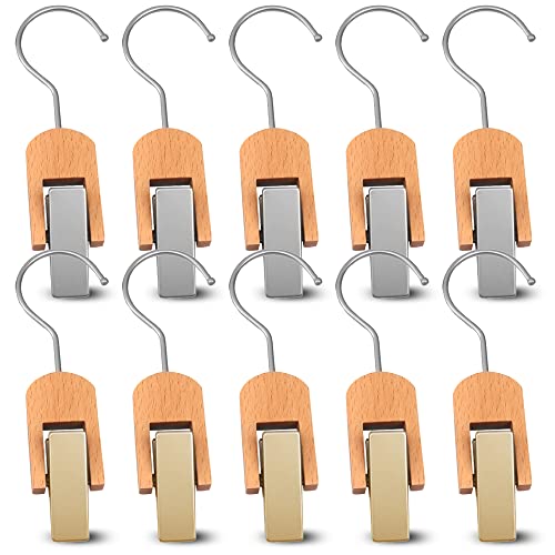 Home Organizer Clip Hanger Hook – 10Pcs Set Single Hanger Hooks – Multifunctional Space Saving Hanger Organizer for Hats, Scarves, Clothes, Shower, Kitchen Use