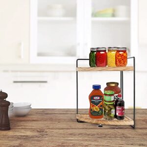 2-Tier Corner Storage Shelf for Bathroom Counter Organizer, Bathroom Trays for Counter Vanity Organizer