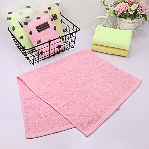 24 Pack Hand Towels for Bathroom Individually Wrapped, 3 Colors Cotton Hand Towel Set for Bathrooms, Soft Bath Hand Towel, Hand Towel Face Towel Set Individually Wrapped