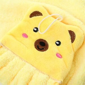 RMay Store HOTUMN Hanging Towel Washcloth Cartoon Cute Animal Kids Microfiber Hanging Hand Towels Absorbent Towel for Kitchen Bathroom Color Random 2pcs