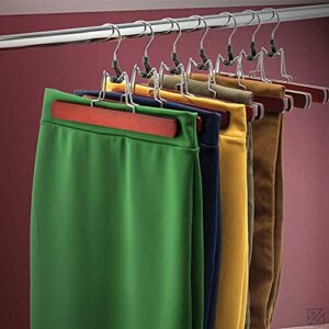 Smooth Cherry Wooden Hangers for Pants Has 360°-Swivel Hook (Set of 20) Embar Pants Hangers Coat Rack Clothes Rack Clothes Hangers Clothes Hanger Rack Pant Hangers with Clips