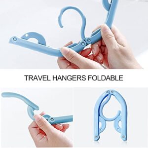 22 Pcs Travel Hangers Portable Folding Clothes Hangers for Home and Travel